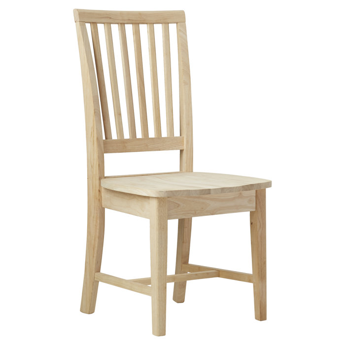 Mistana™ Lynn Solid Wood Slat Back Side Chair In Unfinished And Reviews